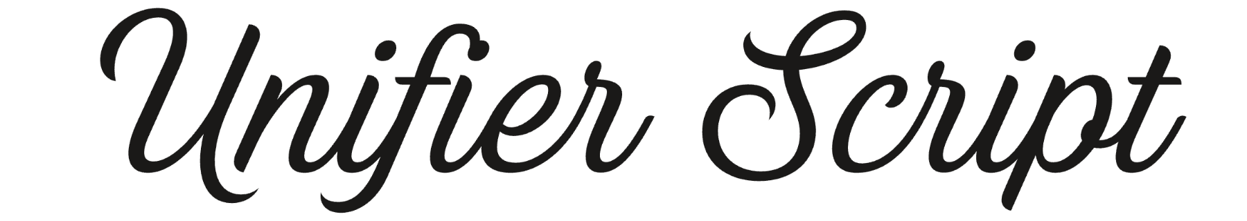 Unifier Script Font From Mans Greback